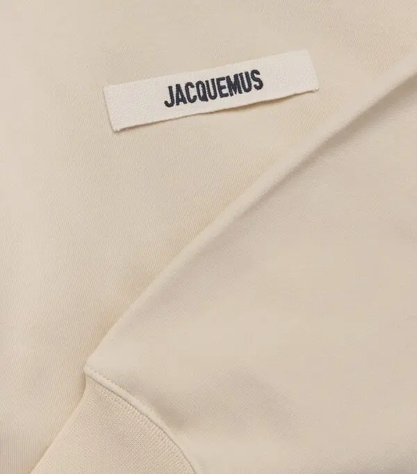 Jacquemus Grosgrain Logo Hoodie - Beige