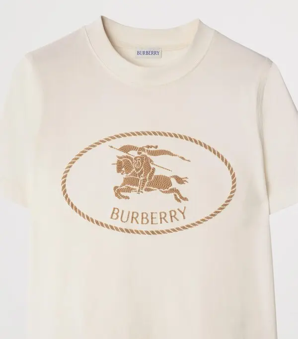 Burberry Equestrian Knight Design T-shirt - Ivory