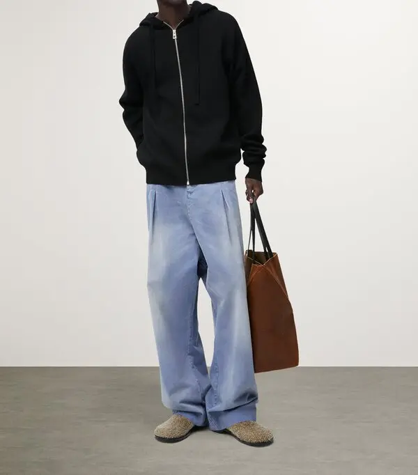 Loewe Wool Anagram Zip-up Hoodie