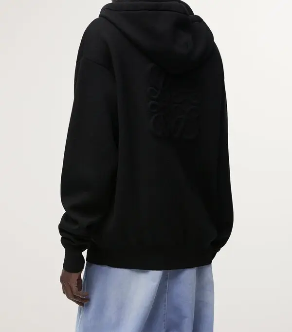 Loewe Wool Anagram Zip-up Hoodie