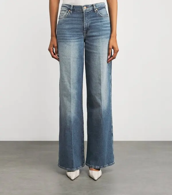 7 For All Mankind Lotta Flared Jeans - Blue
