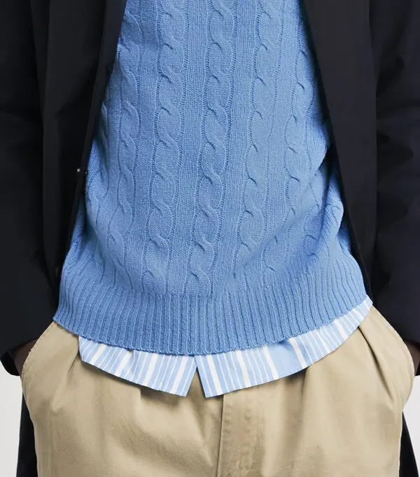 Polo Ralph Lauren Cable-knit Wool-cashmere Sweater