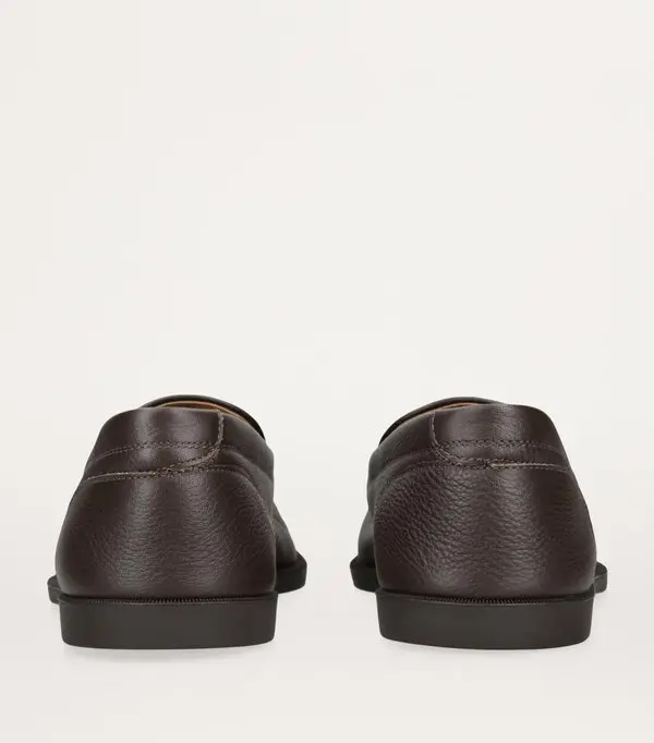 John Lobb Leather Pace Loafers