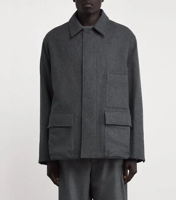 LE17SEPTEMBRE Wool Field Jacket - Grey