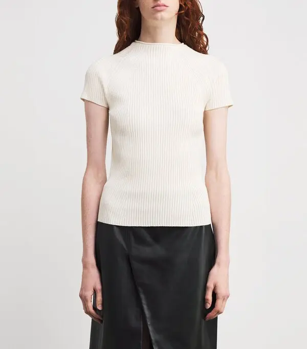 Max & Co. Ribbed Short-sleeve Sweater