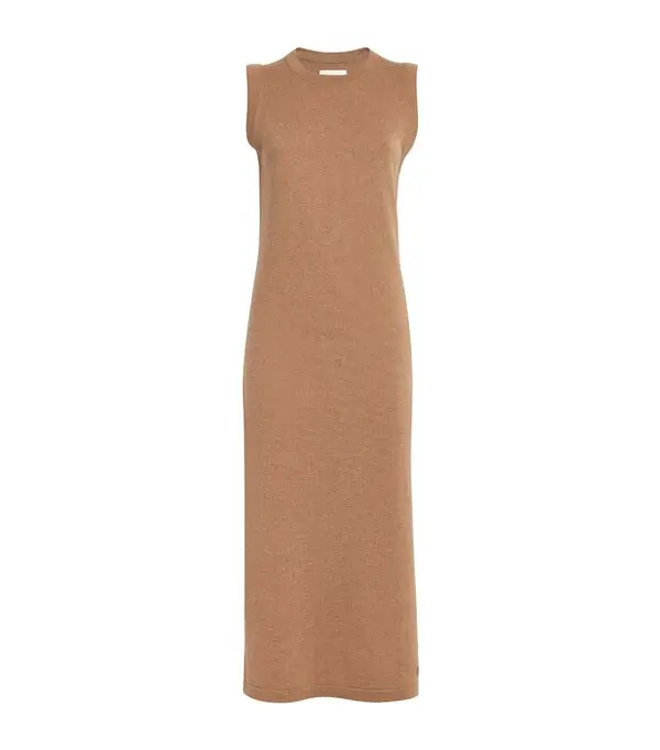 Harrods Cashmere Sleeveless Midi Dress - Ivory