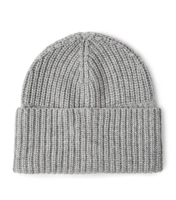 Brunello Cucinelli Cashmere Rib-knit Beanie - Grey