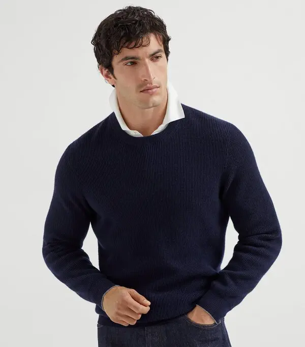 Brunello Cucinelli Cashmere Ribbed Sweater