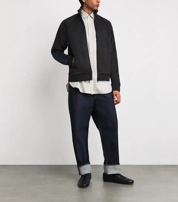 Fred Perry Contrast-tape Track Jacket - Black