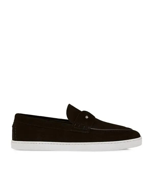 CHRISTIAN LOUBOUTIN Chambeliboat Leather Loafers - Brown