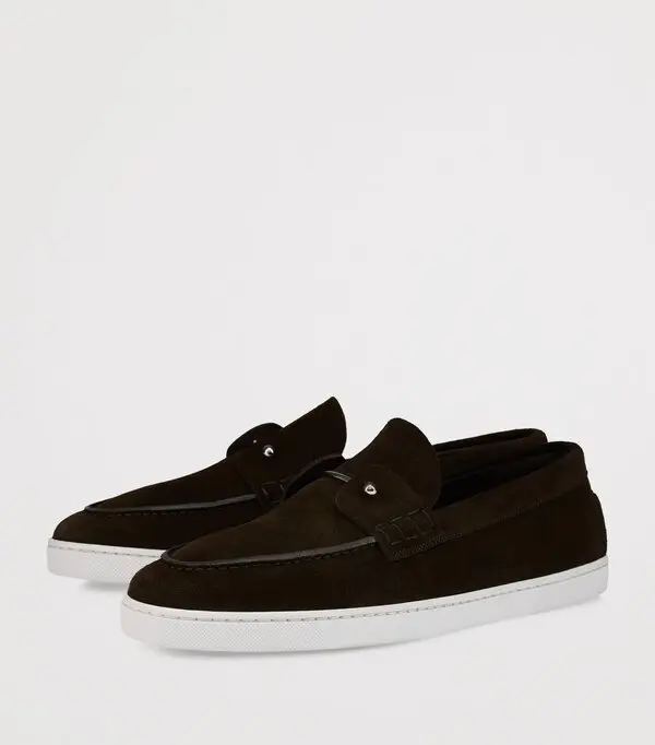 CHRISTIAN LOUBOUTIN Chambeliboat Leather Loafers - Brown