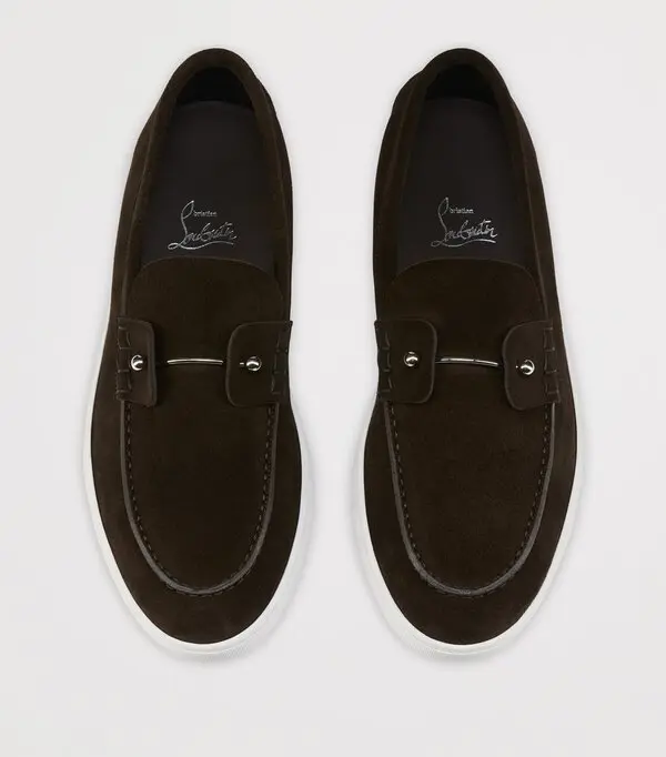 CHRISTIAN LOUBOUTIN Chambeliboat Leather Loafers - Brown