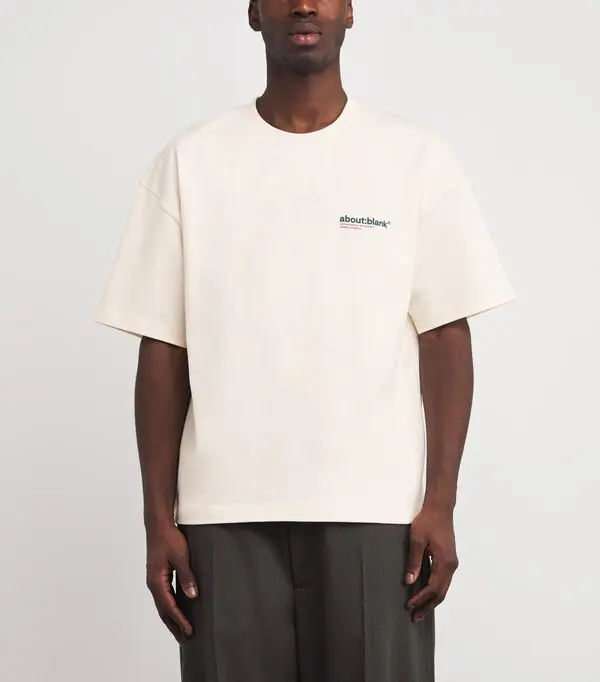 ABOUT:BLANK Cotton Logo T-shirt - White