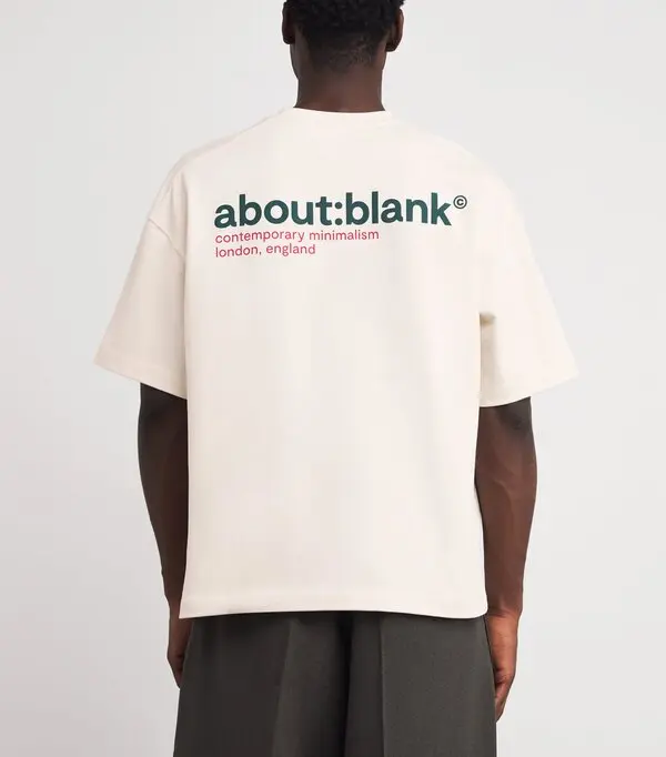 ABOUT:BLANK Cotton Logo T-shirt - White