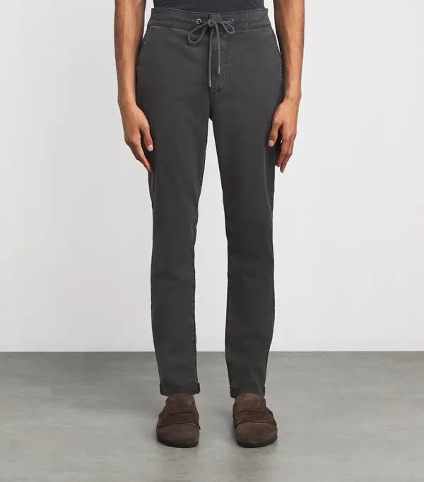 Paige Drawstring Fraser Chinos - Black