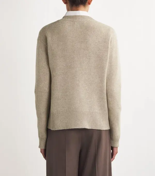 Harrods Cashmere Boxy Cardigan - Beige