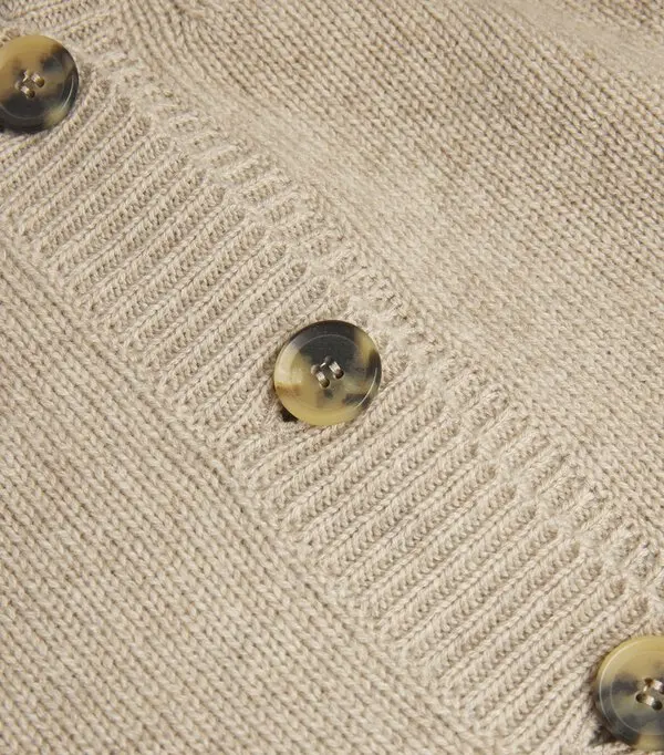Harrods Cashmere Boxy Cardigan - Beige