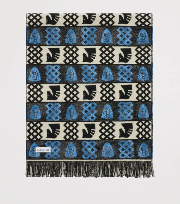 Burberry Wool Fair Isle Scarf