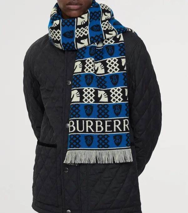 Burberry Wool Fair Isle Scarf