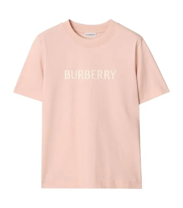Burberry Cotton Logo T-shirt - Pink