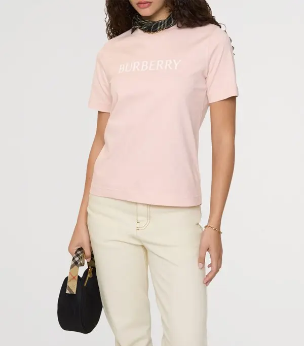 Burberry Cotton Logo T-shirt - Pink