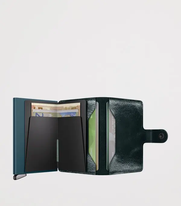 SECRID Leather Miniwallet - Green