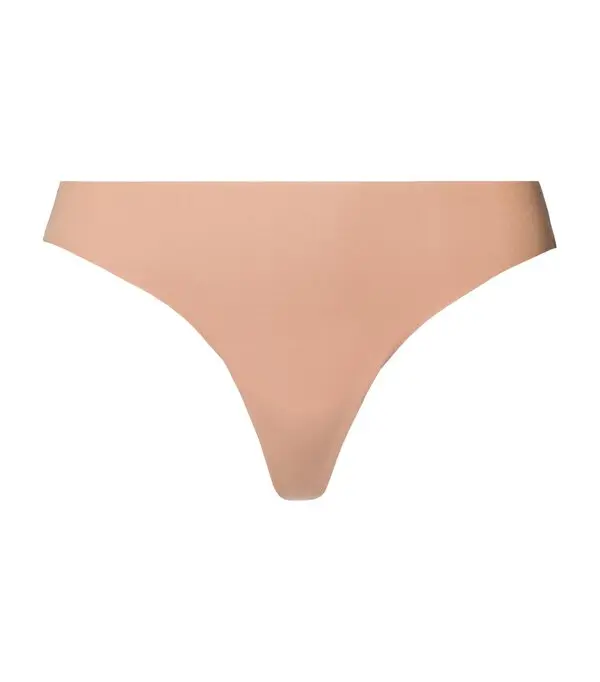 Hanro Invisible Cotton Thong - Beige
