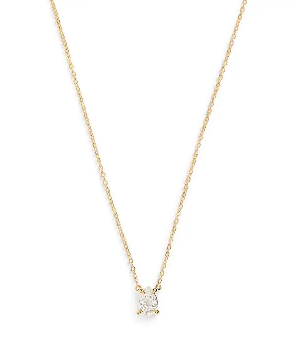 Harrods Pendant Necklace With Diamond - Gold