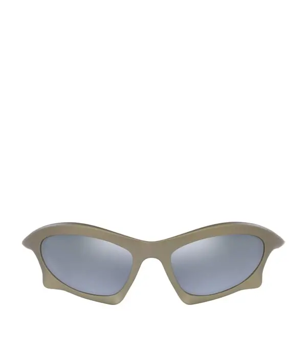 Balenciaga Bat Rectangle Bb0229s Sunglasses - Silver