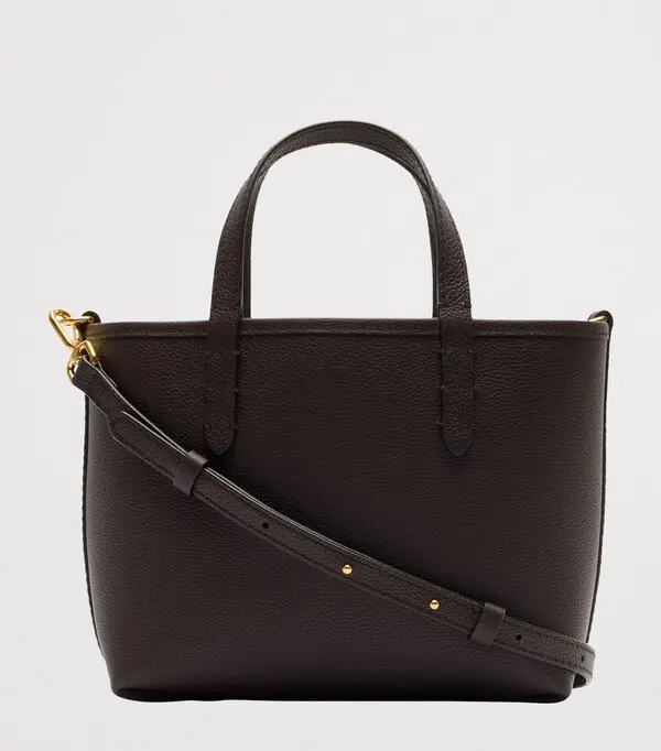 Burberry Mini Leather Bloomsbury Tote Bag - Beige