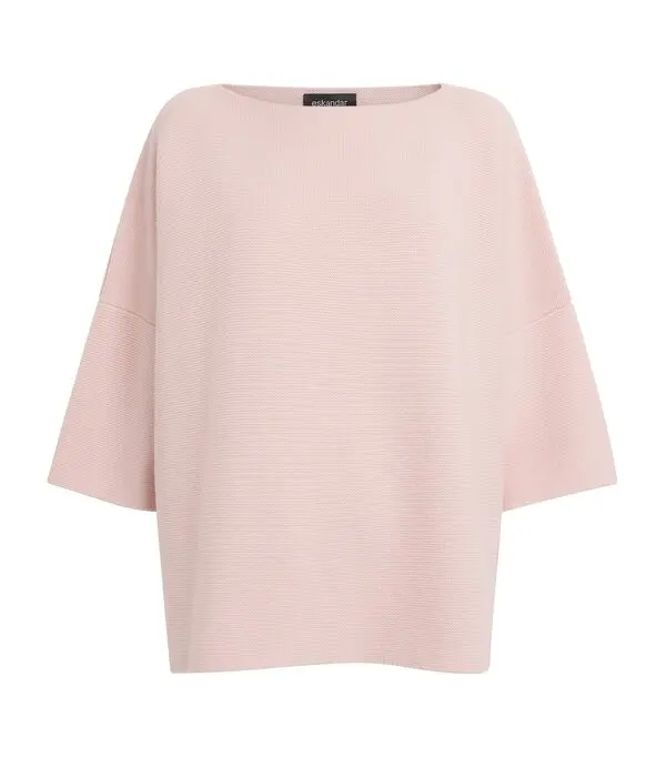 Eskandar Cashmere Split-sleeve Sweater - Pink