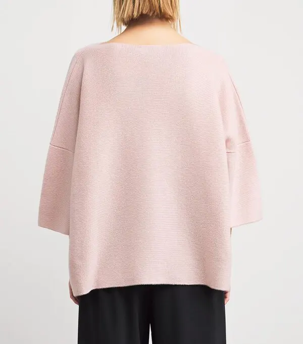 Eskandar Cashmere Split-sleeve Sweater - Pink