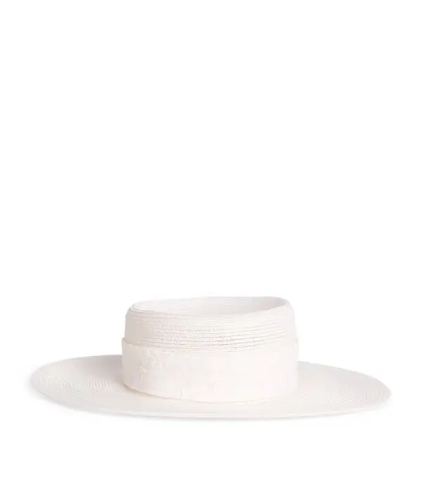 Eleventy Linen Hat - White