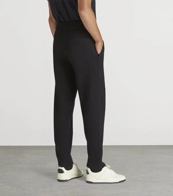 Dunhill Cotton-cashmere Sweatpants - Navy