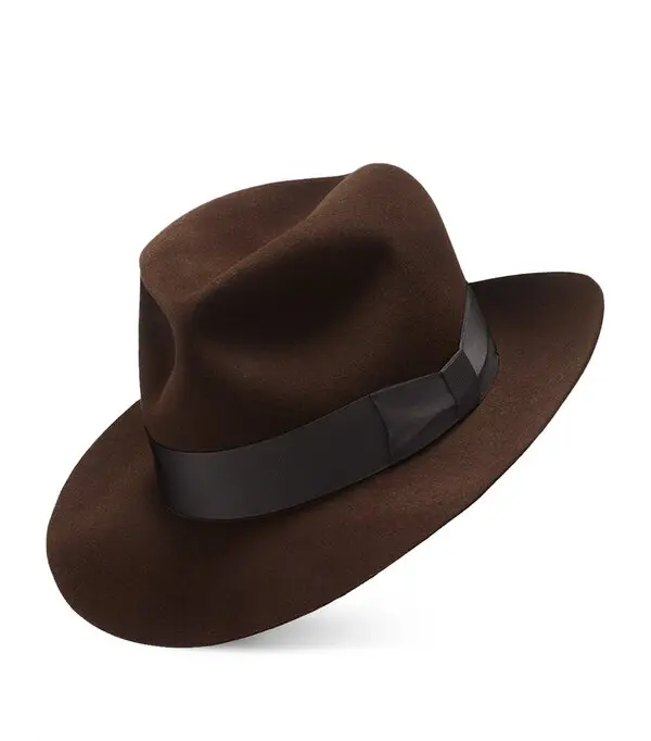 SWAINE Rabbit Felt Fedora - Black
