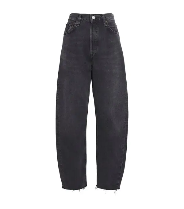 AGOLDE Luna Barrel-leg Jeans - Black