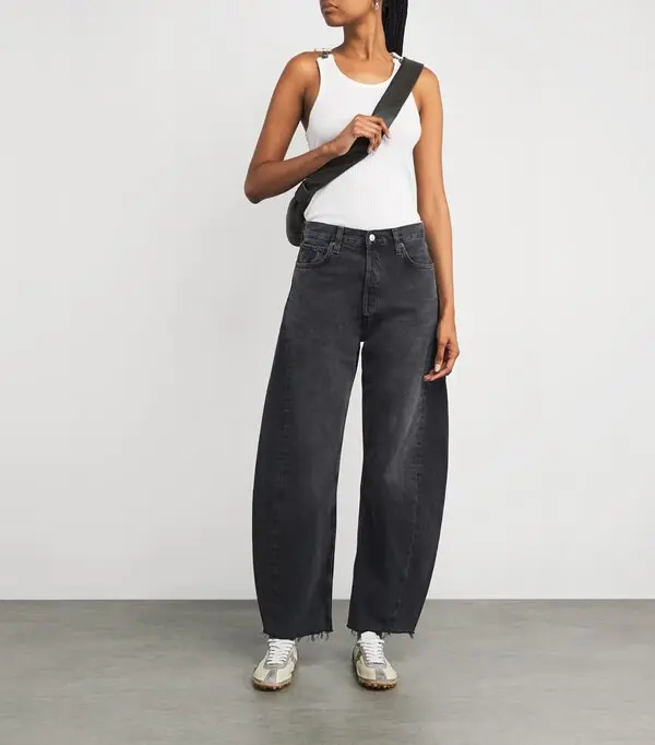 AGOLDE Luna Barrel-leg Jeans - Black