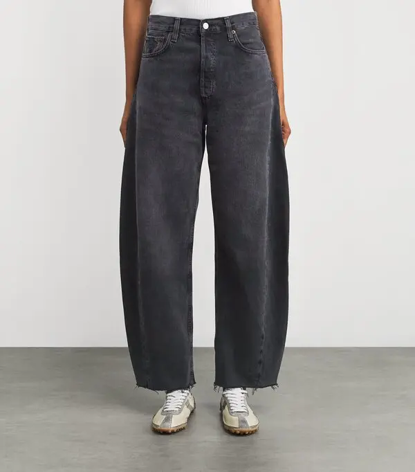 AGOLDE Luna Barrel-leg Jeans - Black
