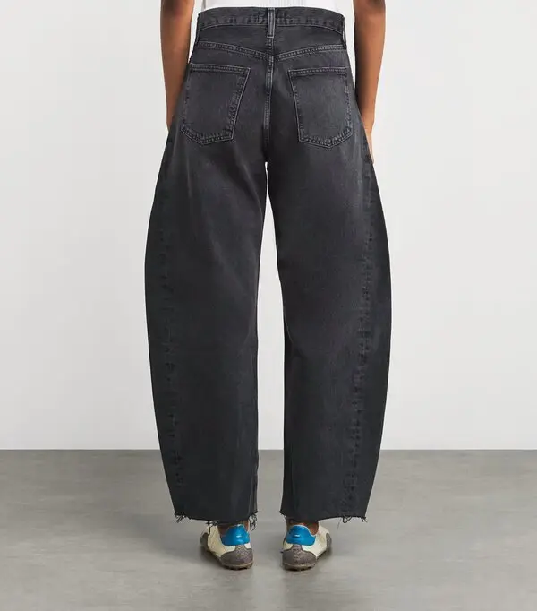 AGOLDE Luna Barrel-leg Jeans - Black