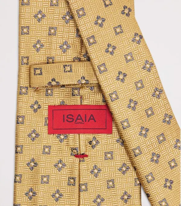 Isaia Standard Neck Tie - Yellow