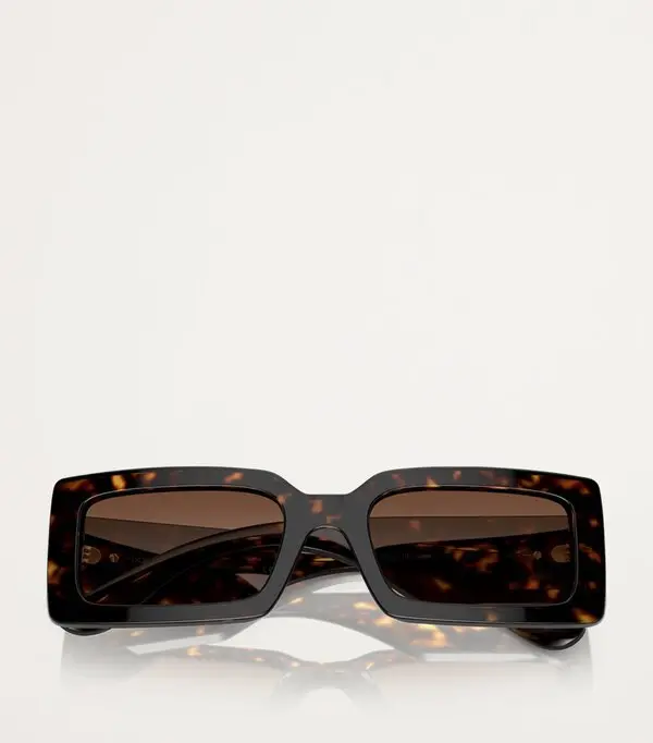 Dolce & Gabbana Acetate Rectangle Sunglasses - Brown