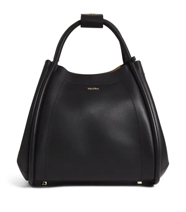 Max Mara Small Leather Top-handle Bag - Black
