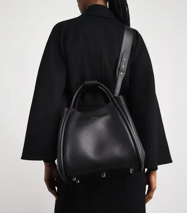 Max Mara Small Leather Top-handle Bag - Black