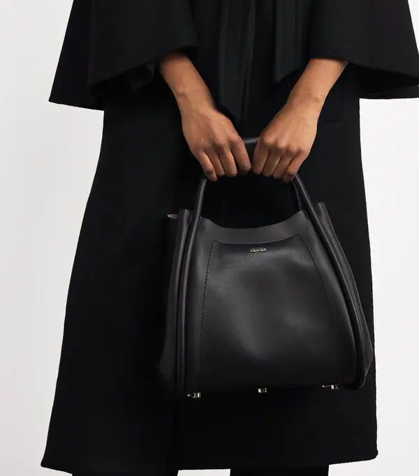 Max Mara Small Leather Top-handle Bag - Black