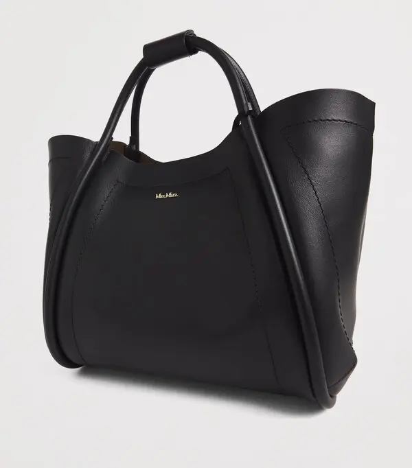 Max Mara Small Leather Top-handle Bag - Black