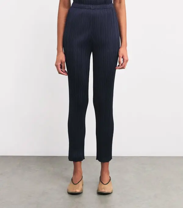 Issey Miyake Pleated Trousers - Navy
