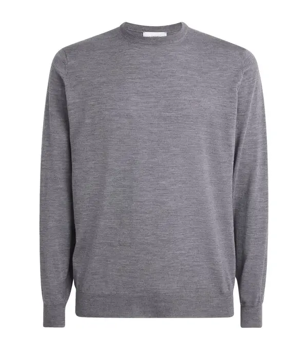 LARDINI Virgin Wool Crew-neck Sweater