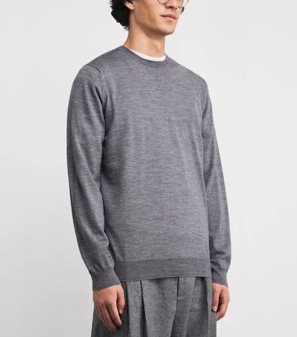 LARDINI Virgin Wool Crew-neck Sweater