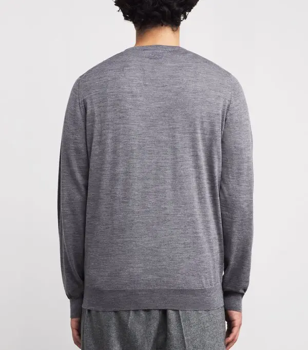 LARDINI Virgin Wool Crew-neck Sweater