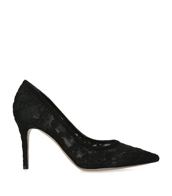 GIANVITO ROSSI Lace Claudia 85 Pumps - Black